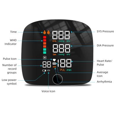 China Newest Portable Automatic Wrist Bp Machine LCD Display Smart Sphygmomanometer Digital Electronic Blood Pressure Meter for sale