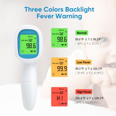China Medical Digital IR Thermometer 32 Memory Infrared Thermometer Electric CE ABS Forehead Thermometer Free Spare Parts for sale