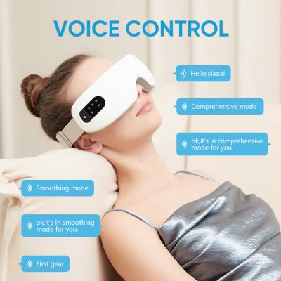 China Bluetooth And Music Eye Relax Massager With Heating Hot Compress And Vibration Comfortable Warm Up Eye Therapy Eye Massa for sale