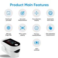 China Blood Oxygen Monitors Oximetro TFT Display Fingertip Pulse Oxygen Spo2 Digital Oximeter pulse Finger for sale