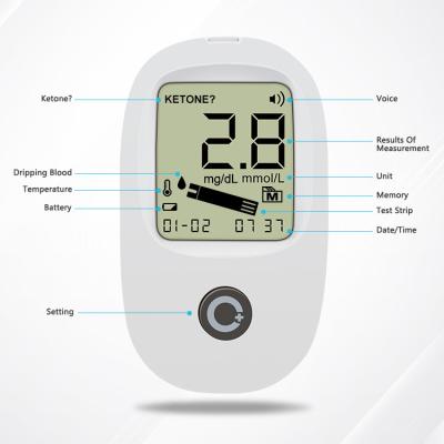 China Medical Equipment Glucose Meter Quick Test Glucometer With 50 Test Strips and Lancets Kit for sale