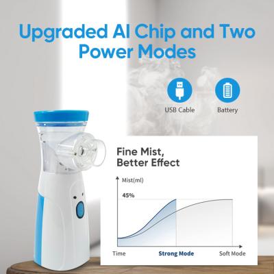 China Portable Nebulizer Machine for Kids and Adults Travel and Home Daily Use Gifts Mesh Nebulizer Inhaler Machine for sale