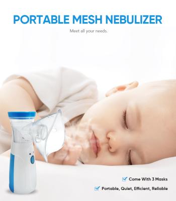 China CE ISO Atomizer Portable Nebulizer Machine Mesh Compressor Nebulizer Mini Baby Nebulizadore for sale