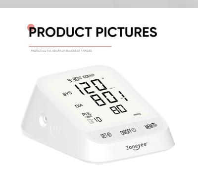 China Zoneyee OEM/ODM Health Care Products Bp Machine Digital Blood Pressure Monitor High Accurate Blood Pressure Monitor for sale