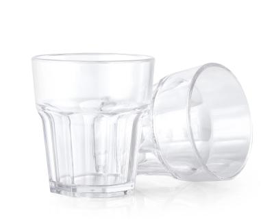 China Custom Color 200ml Plastic Shot Glass PC Material Octagon Cup Unbreakable OEM for sale