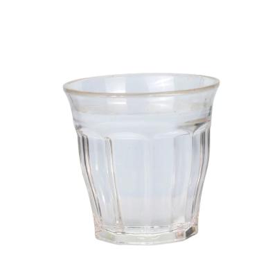China Custom Logo Plastic Shot Glass 250ml Nine Angle Cup Lightweight For Events Parties for sale