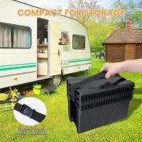 China 15ft Plastic PP Black RV Sewer Hose Support for Easy Installation on Camper Sewer Hose Brackets RV Plastic Accessories for sale