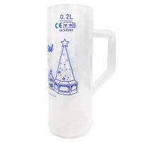 China 200ml Dishwasher Safe PS Plastic Stein Cups Custom Brand For Bars And Hotels for sale