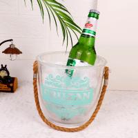 China 50oz Vintage Plastic Wine Cooler Bucket Acrylic Drink Tub Customized For Home Bar for sale
