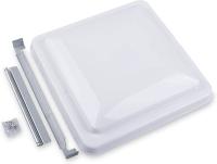 China RV Roof Vent Cover Universal Fit PP Plastic Vent Lid with Hinge UV Resistant Weatherproof for Camper Travel Trailer Motorhome for sale