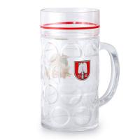 China 500ml Traditional Beer Stein, Crystal Clear Shatterproof PS, Perfect for Bars, Oktoberfest & Home Use, Custom Colors & Logo Available for sale