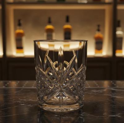 China Classic Whiskey Glass 400ml Large Capacity - Premium PC Tumbler, Crystal Clear, Dishwasher Safe, Stackable Rocks Plastic Glasses for Bourbon, Scotch, Old Fashioned Gift for Men for sale