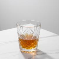 China 325ml Crystal Pattern PC Lowball Whiskey Tumbler with Food-Grade Material for sale