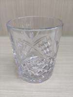 China 325ml Crystal Pattern PC Lowball Whiskey Tumbler with Food-Grade Material for sale