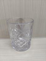 China 325ml Crystal Pattern PC Lowball Whiskey Tumbler with Food-Grade Material for sale