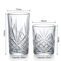 China 360ml Capacity Durable PC Material Reusable Design Whiskey Tumbler Drinking Cup for Bar Restaurant Home Use for sale