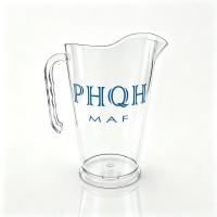 China 1.8L Thick Heavy Duty PS Plastic Pitcher Water Jug with Custom Logo for sale
