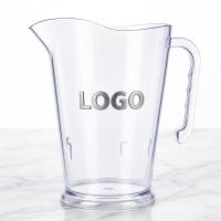 China 1.8L Thick Heavy Duty PS Plastic Pitcher Water Jug with Custom Logo for sale