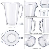 China 1.8L Plastic Water Pitcher with Custom Branding and OEM/ODM Support for Home and Commercial Use for sale