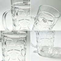 China Custom Logo Plastic Beer Mug with 500ML Capacity and Crystal-Clear Appearance for Bars and Events for sale