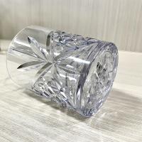 China 325ml Custom Plastic Whiskey Glass with Crystal-Clear Appearance and OEM Branding Support for sale