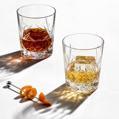 China 325ml Custom Plastic Whiskey Glass with Crystal-Clear Appearance and OEM Branding Support for sale