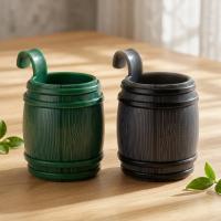 China PS Plastic Barrel Shot Glass 25ml 50ml Mini Shot Drinking Cup for Bar & Party for sale