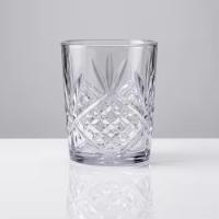 China Plastic Beer Cup Clear 325ml Food-Grade PC Lowball Whiskey Tumbler with Crystal Pattern for sale