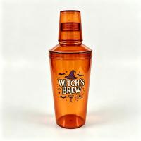 China 20oz Capacity Plastic Cocktail Shaker with Custom Logo Printing and Durable PS Plastic for sale