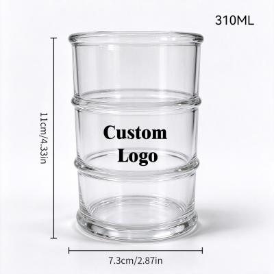 China 310ml Capacity Shatter Resistant Dishwasher Safe PC Bamboo Tumbler Plastic Beer Cup for sale