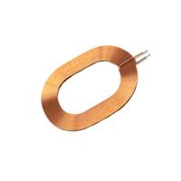 China 16uH Round Wireless Power Transfer Coil 100kHZ , RoHS Inductive Charging Coil for sale