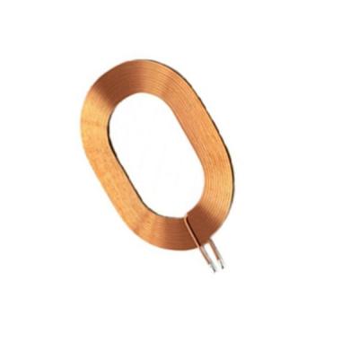 China 16uH Round Wireless Power Transfer Coil 100kHZ , RoHS Inductive Charging Coil for sale