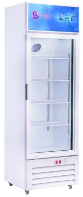 China SC-380LP 380L Air Cooled Single Glass Door Commercial Freezer 620x590x2015mm for Beverages Vegetables for sale