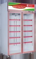China LD-1280FLP2 910L Two-Door Air-Cooled Ice Cream Display Cabinet with -22°C Temperature Range for sale