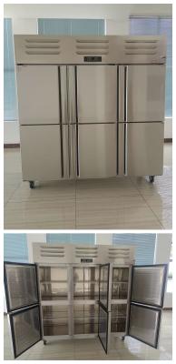 China D1.6L6 Dual Compressor 6-Door Commercial Freezer 1820×700×1938mm with -18°C Temperature Range for sale