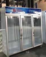 China SC-1500LP 1306L 3-Door Commercial Display Refrigerator with Direct Cooling 1785×680×2040mm for sale