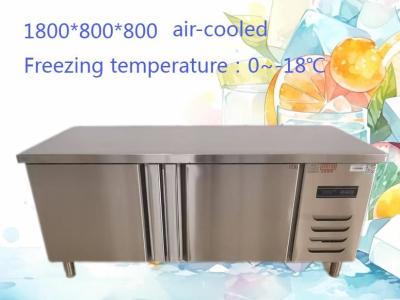 China 480L Two-Door Commercial Freezer with -18°C Temperature Range and 1800×800×800mm Dimensions for sale