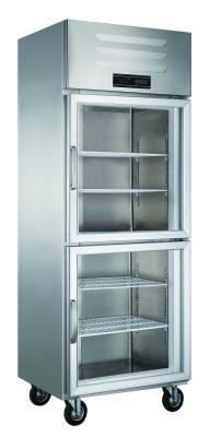 China 800L Commercial Display Refrigerator with Double Glass Doors - Model D0.8L2 0-8°C Temperature Range for sale