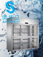 China 6 Door Commercial Glass Display Refrigerator 1820x700x1938mm with 0-8°C Temperature Range for Restaurants and Retail for sale