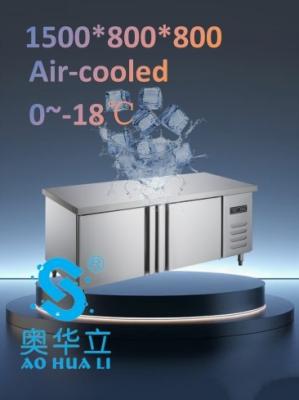 China Commercial Undercounter Fridge Freezer 350L Capacity 1500×800×800mm with -18°C Freezing Temperature for sale