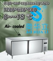China Thermal Insulation 2 Door Commercial Freezer 1200x630x800mm Air Cooled 0 to -18C for sale