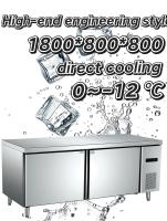 China Energy Saving Two Door Undercounter Freezer 1800x800x800mm Commercial Countertop Freezer for sale