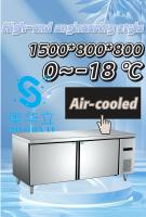China 240V 60Hz 2 Door Upright Commercial Freezer 1500x800x800mm Low Noise High Efficiency for sale
