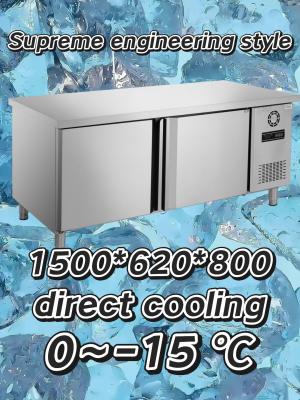 China 250W 220V Commercial Undercounter Fridge Freezer 280L with Workbench - Water Resistant Design for sale