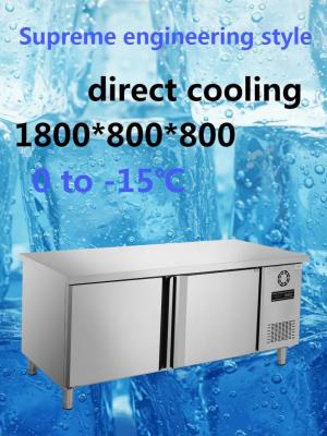 China D0.48L2 Two-Door Undercounter Freezer 1800x800x800mm with -15°C Temperature Range and Work Surface for sale