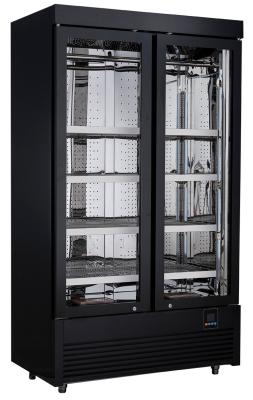 China PSG-20SZ/PSG-20XZ Air-cooled Double Door Beef Aging Cabinet 1200x700x2100mm with 0-5°C Temperature Control for sale