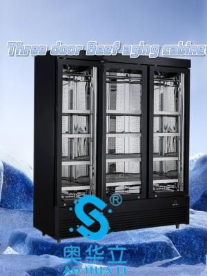 China PSG-30SZ/PSG-30XZ Air-cooled Three Door Beef Aging Cabinet 1200×700×2100mm with 0℃ to 5℃ Temperature Control for sale