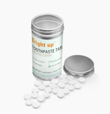 China Chewable Solid Toothpaste Teeth Whitening Tablets Mint Flavor Deep Cleaning for sale