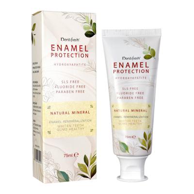 China Organic Oral Care Toothpaste 110g Tea Flavor Hydroxyapatite Teeth Whitening Natural Plant Extracts for sale