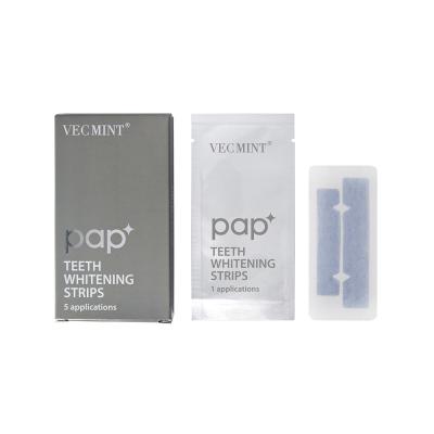 China VECMINT pap* Advanced Teeth Whitening Strips - A Pack of 5 Applications Long - lasting White Smile. for sale